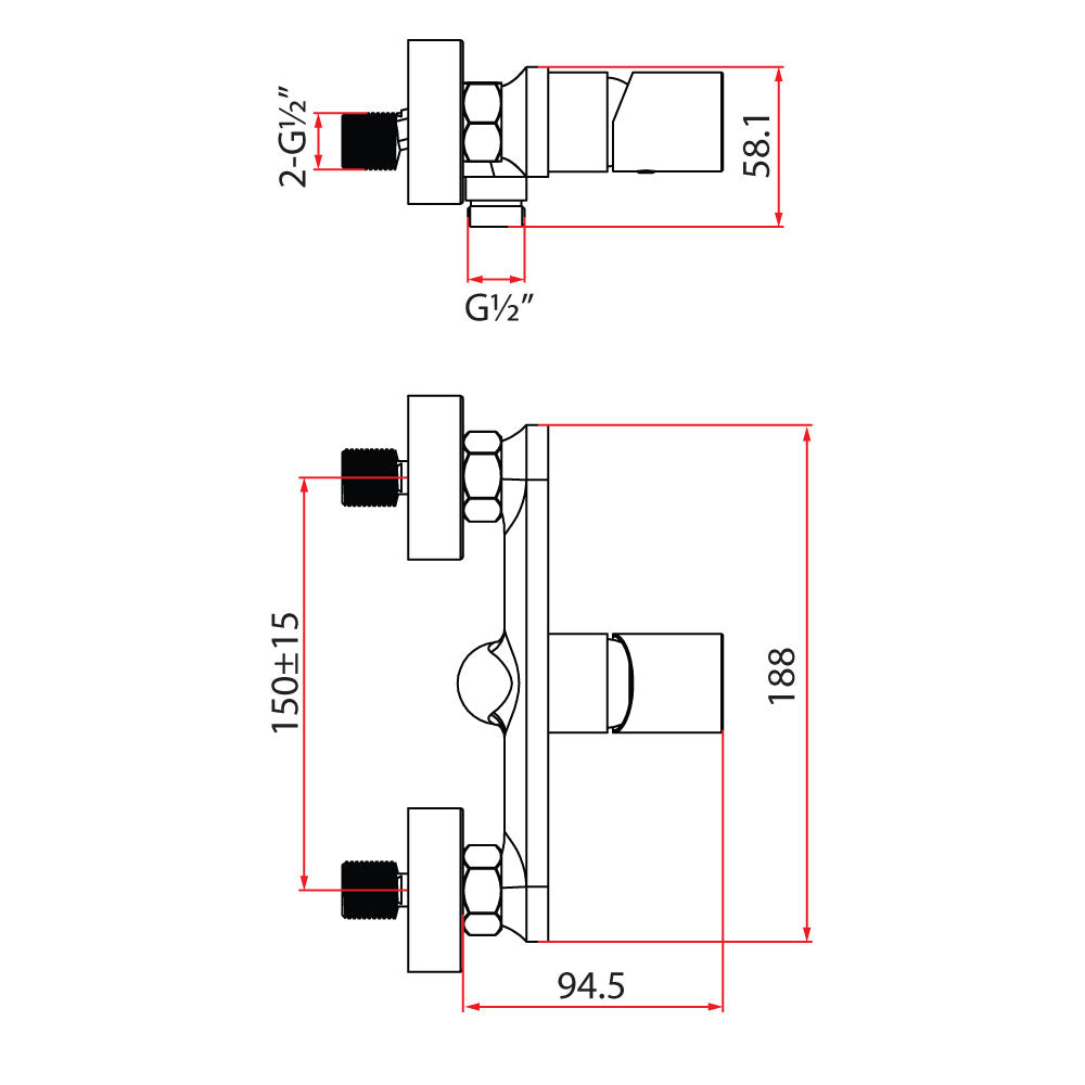 Shower Mixer | BO 3160.BK – Casa Singapore