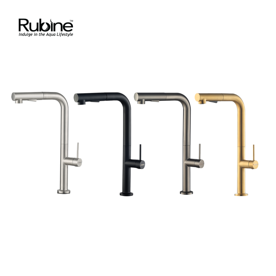INOX Pull-Out Spray Sink Mixer/Cold Tap | INOX 7744PS-SS/BK/GM/GD ...