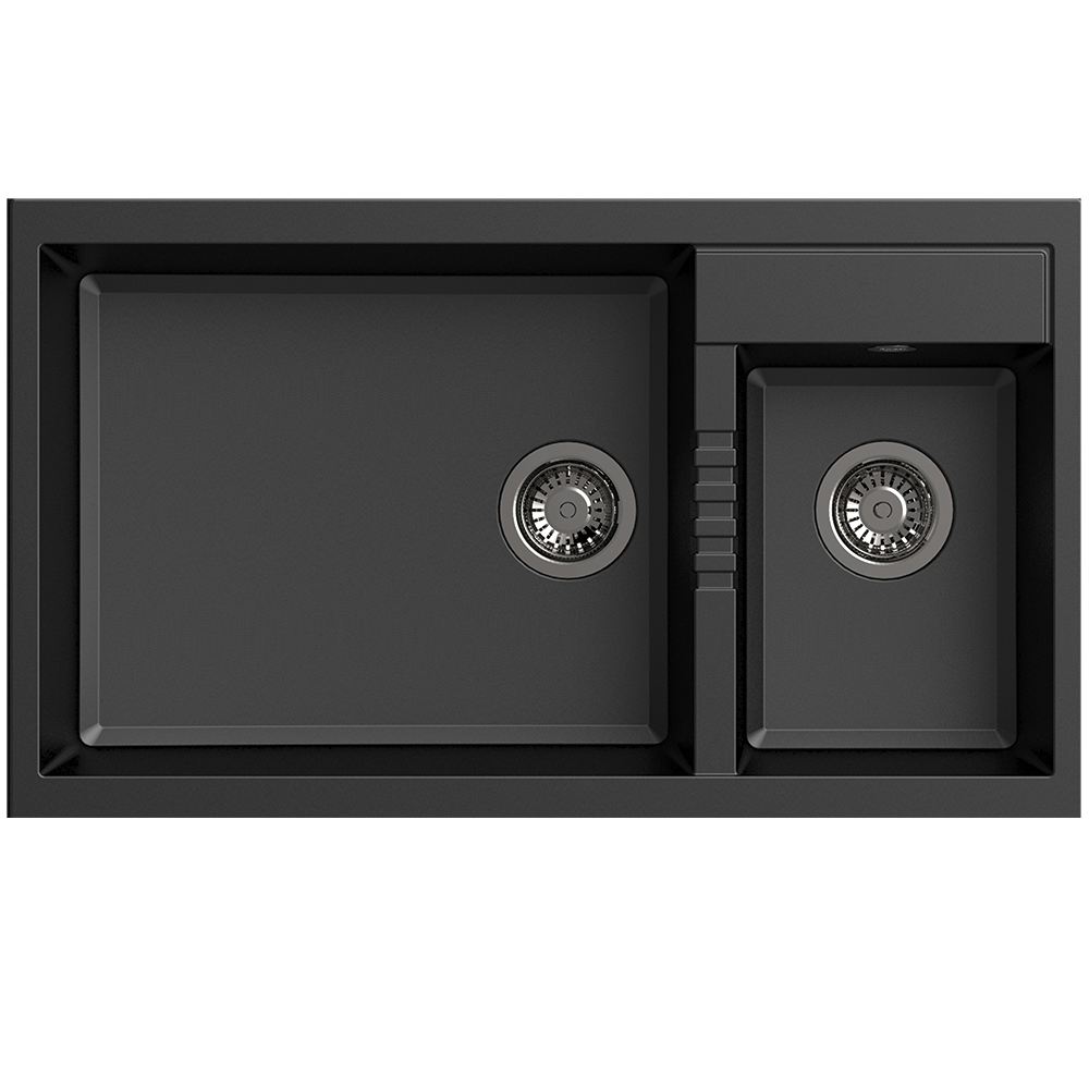 1¾ Bowls Inset Granite Kitchen Sink | MEQ 860-86L PB – Casa Singapore