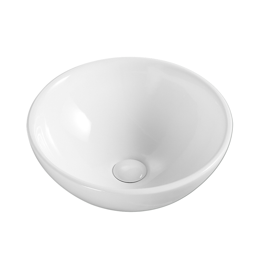Countertop Round Ceramic Basin | SPIN 36B – Casa Singapore