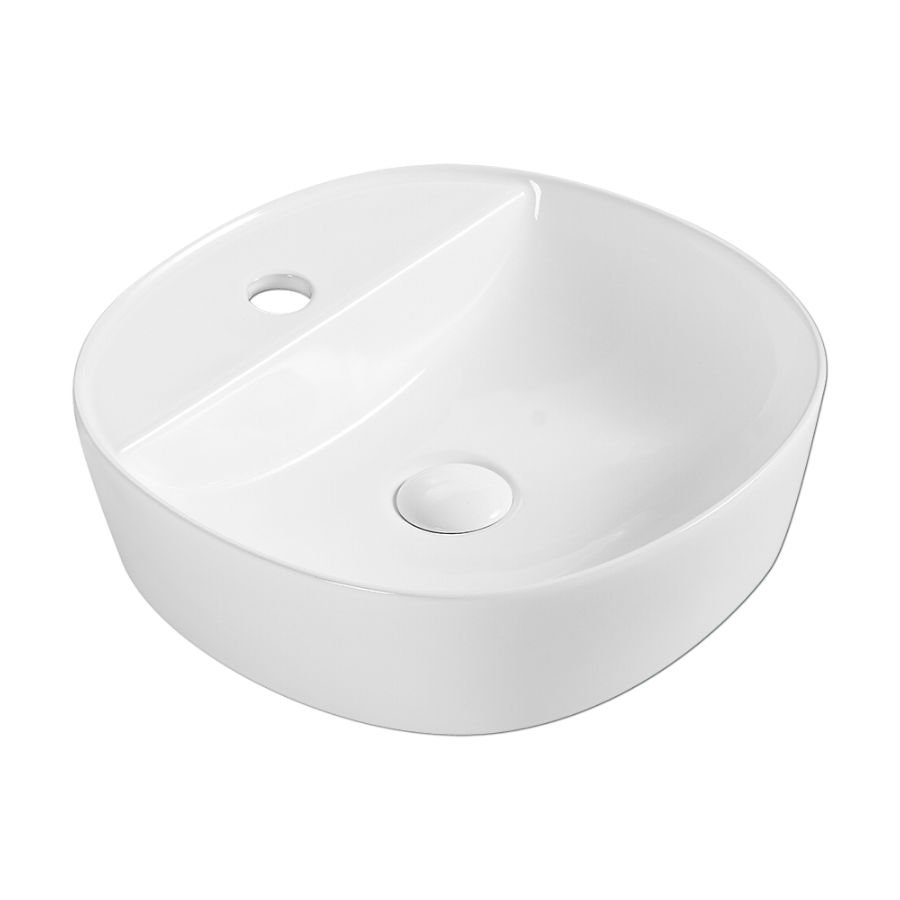 Countertop Round Ceramic Basin | SPIN 40M – Casa Singapore